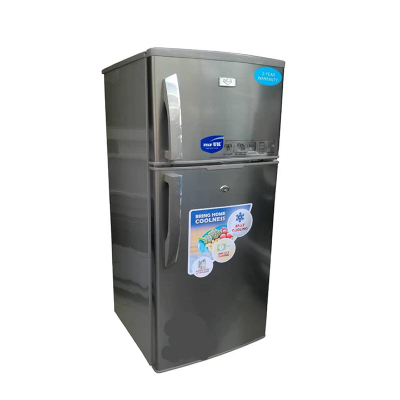 MR UK Refrigerator, UK 59 - 118 Litres Inox/Silver Color